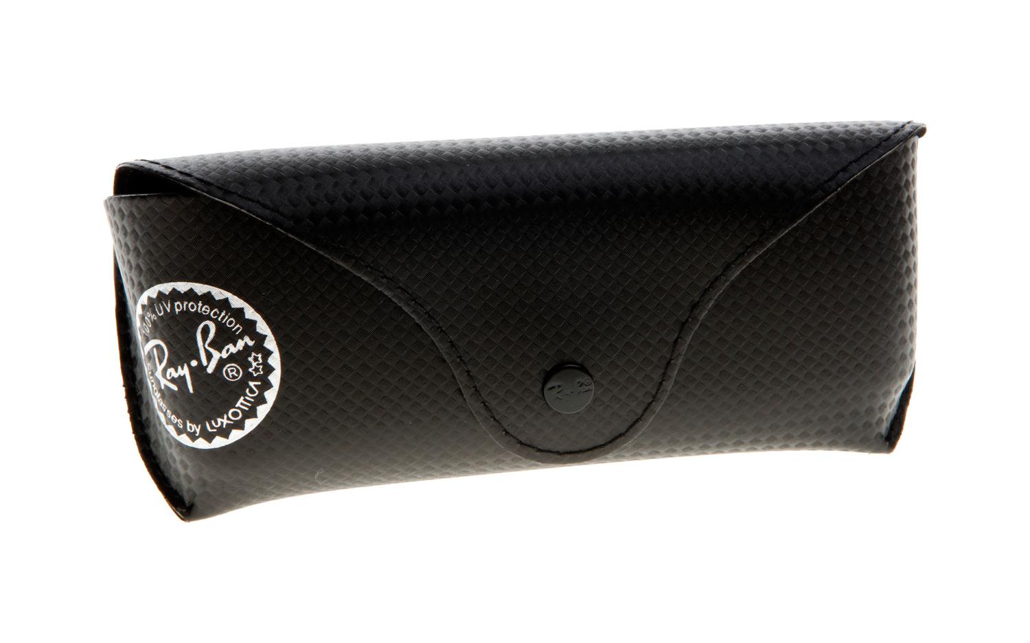 Ray-Ban Standard Black Textured Carbon Fiber Case RAT402A00 Silver Logo ...